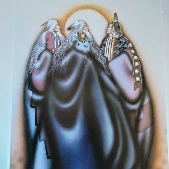 Art | Three Noble Indian Men By Robert Redbird | Poshmark